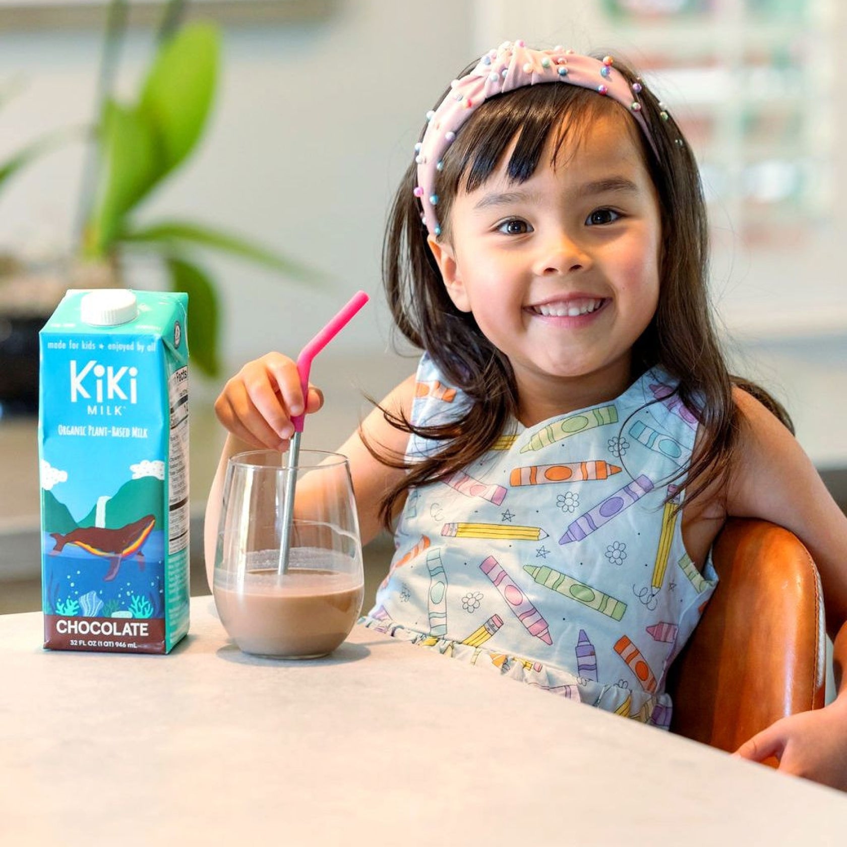 Family-Size Organic Chocolate Milk | Kiki Milk